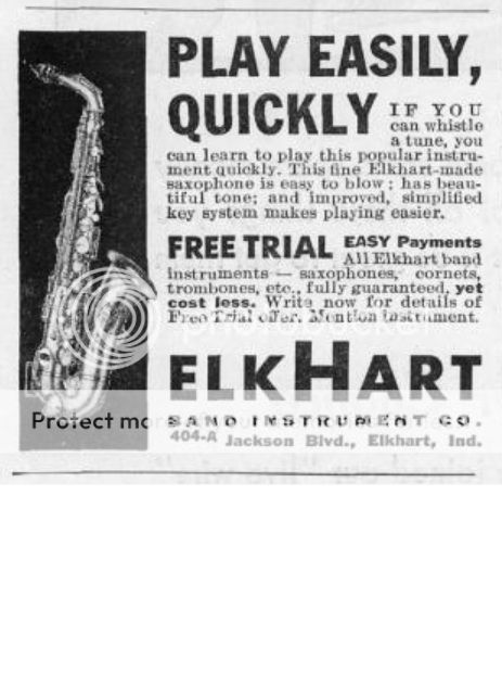Elkhart Band Instrument Company; Saxophone registry | Page 2 | Sax on ...